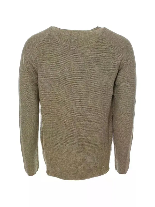 NOWADAYS Honeycomb-knit Raglan-sleeve Sweater