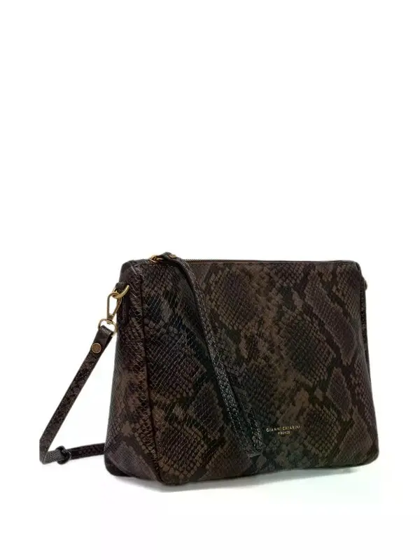GIANNI CHIARINI Nora Snake-effect Clutch Bag