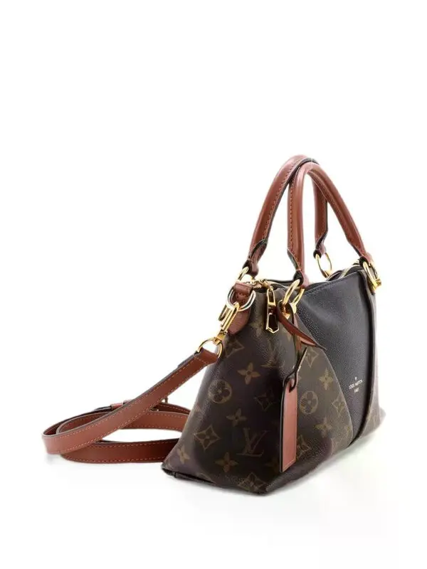 LOUIS VUITTON V Monogram Canvas And Leather Bb Tote Bag - Brown