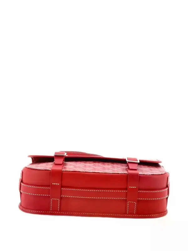 Goyard Belvedere Messenger Bag Coated Canvas Mm Crossbody Bag - Red