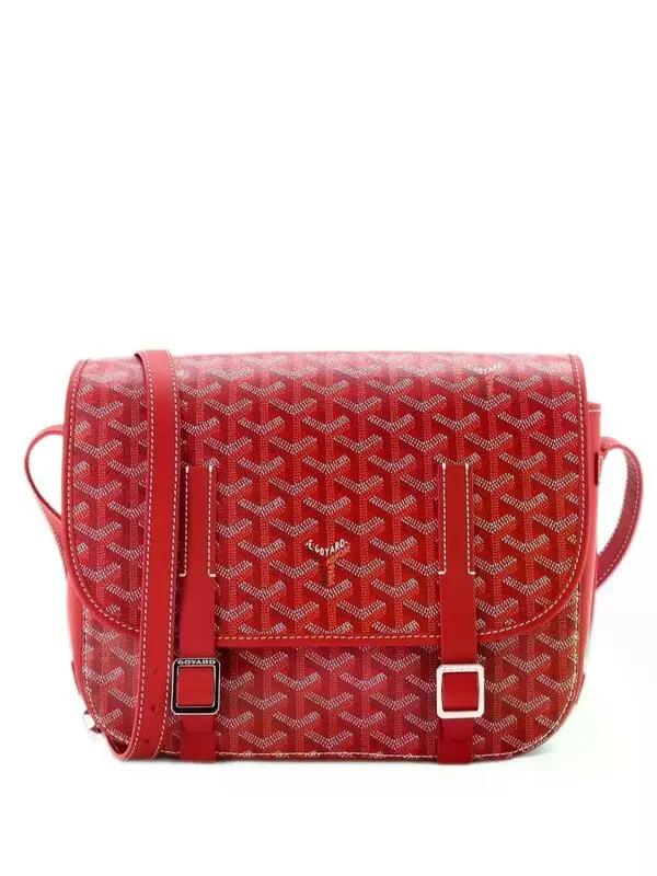Goyard Belvedere Messenger Bag Coated Canvas Mm Crossbody Bag - Red