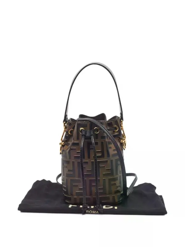 Fendi 2022 Mon Tresor Double F Bucket Bag