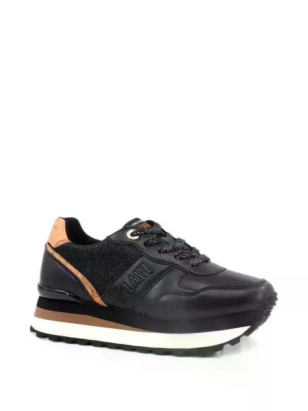 ALVIERO MARTINI 1° CLASSE Geo Map Glitter-panel Sneakers