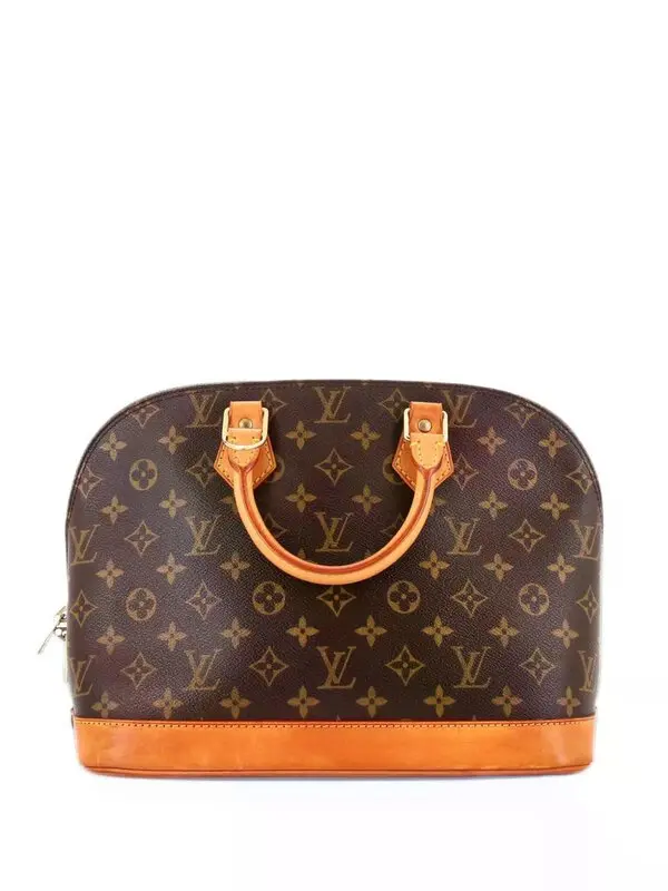 LOUIS VUITTON Alma Handbag Monogram Canvas Pm Satchel - Brown