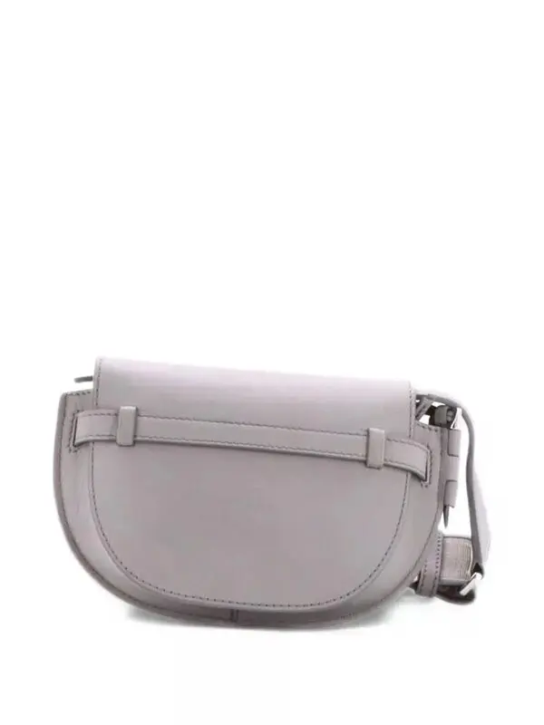 Loewe Gate Dual Shoulder Bag Leather Mini Crossbody Bag - Grey