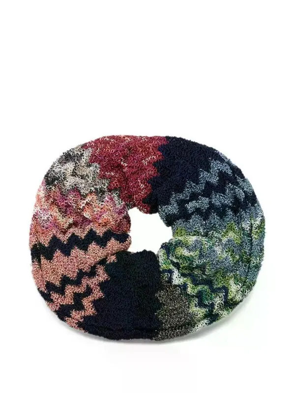 Missoni Zigzag-knit Scrunchie