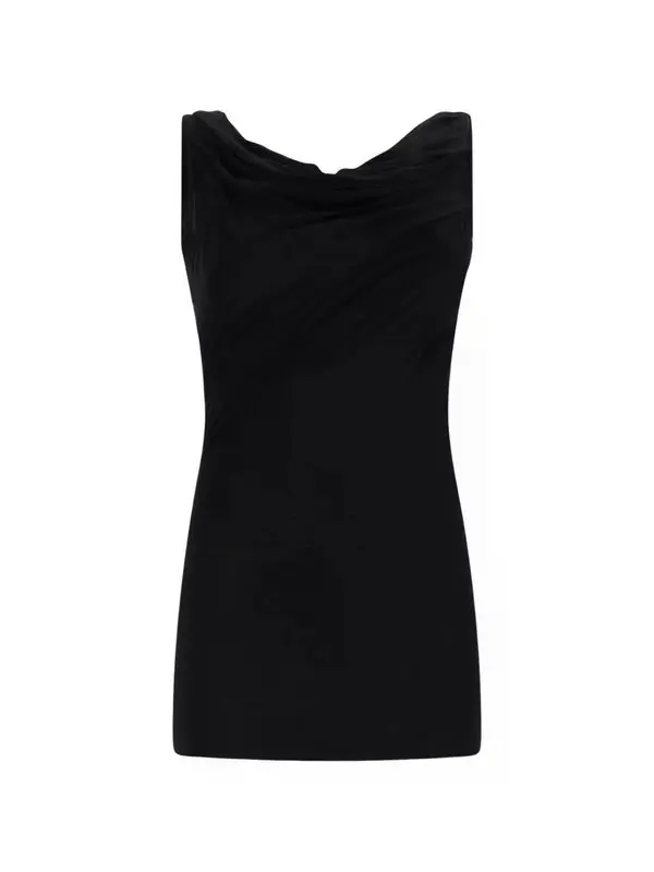 Rick Owens Laeti Draped Sleeveless Blouse