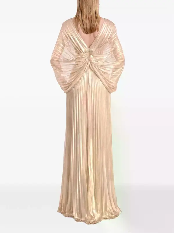 GEMY MAALOUF Pleated Batwing Dress