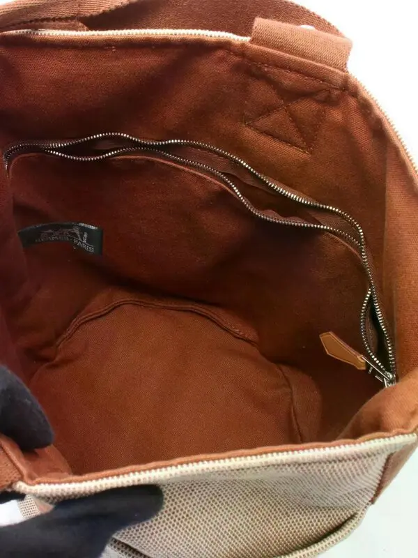 Hermès 2000s Mm Saxo Toile H Handbag - Neutrals