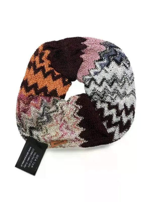 Missoni Zigzag-knit Scrunchie