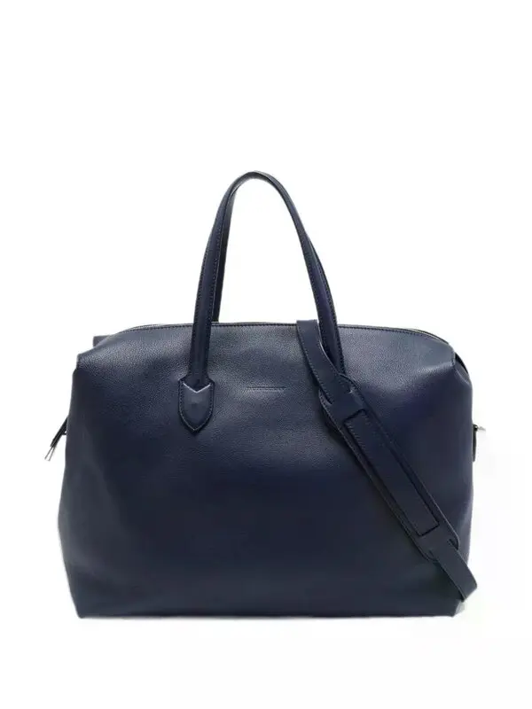 FERRAGAMO Zip Leather Holdall - Blue