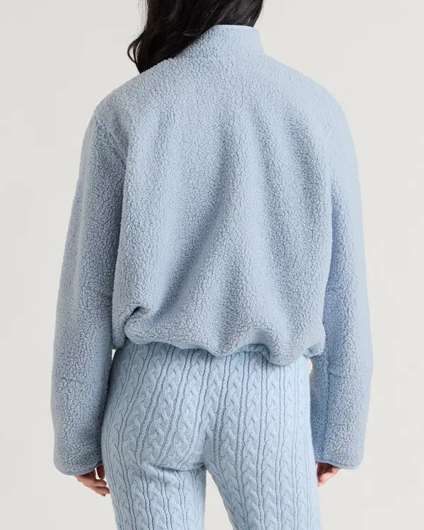 SKIMS Teddy Boxy Zip Up Jacket