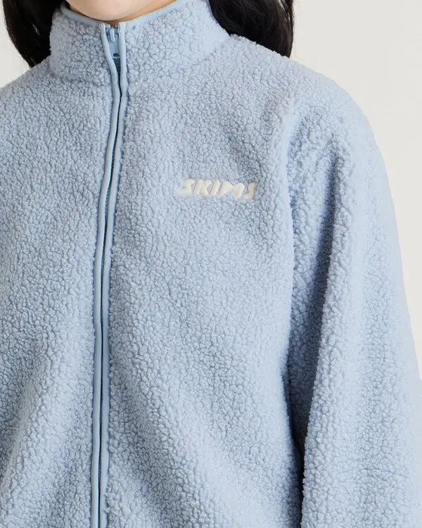 SKIMS Teddy Boxy Zip Up Jacket