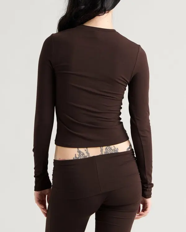 SKIMS Cotton Jersey Long Sleeve T-shirt