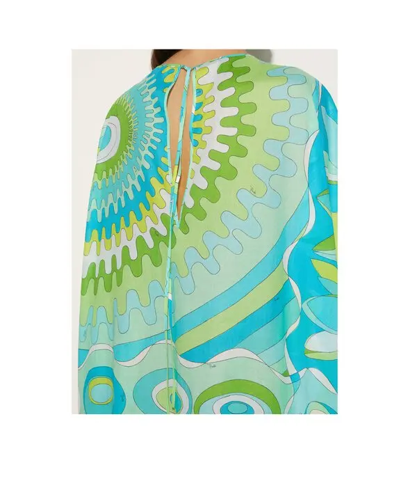 Emilio Pucci Bersaglio-print Cotton Kaftan Dress