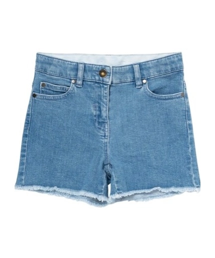 Stella McCartney Cotton Denim Shorts - Blue