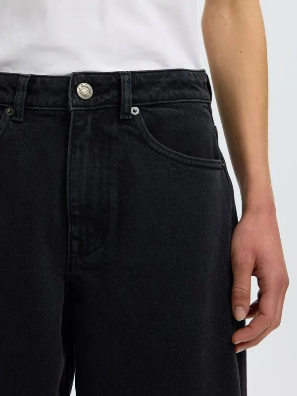 SELECTED High-waisted Straight-leg Jeans