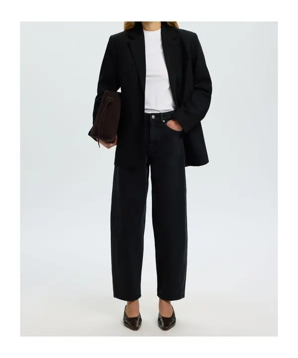 SELECTED High-waisted Straight-leg Jeans