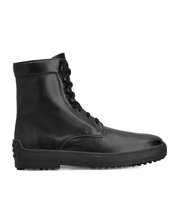 TOD'S Winter Gommino Ankle Boots In Leather