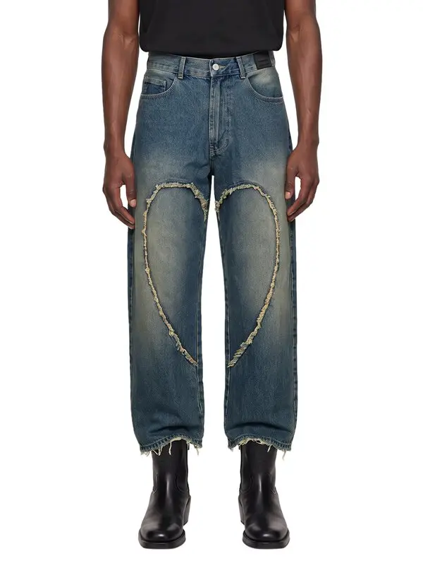 CARNE BOLLENTE Heart-patch Jeans