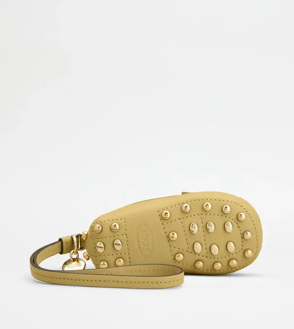 TOD'S Metal Dots Gommino Charm In Leather