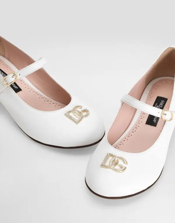 Dolce & Gabbana Logo-embellished Ballerinas