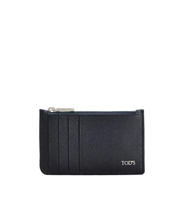 TOD'S Zipped Card Holder In Leather