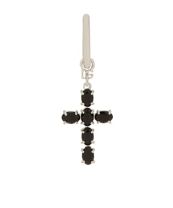 Dolce & Gabbana Cross-pendant Hoop Earring