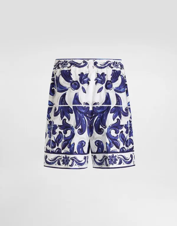 Dolce & Gabbana Majolica-print Drawstring Shorts