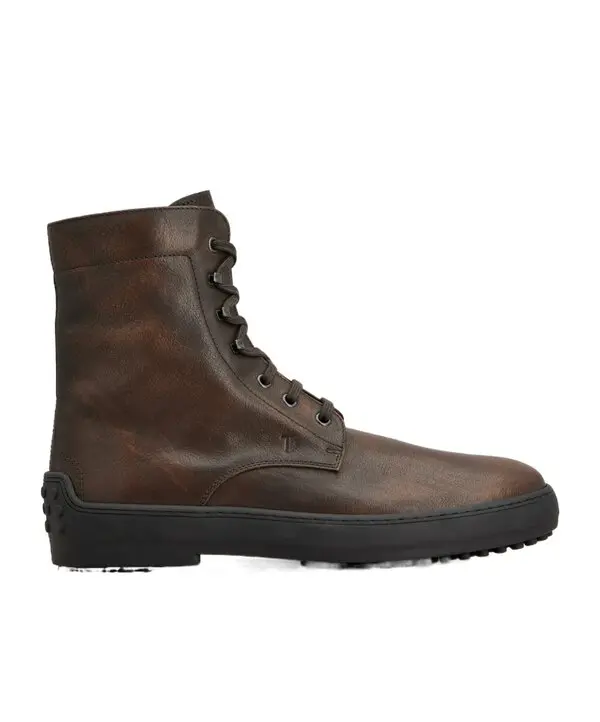 TOD'S Winter Gommino Ankle Boots In Leather