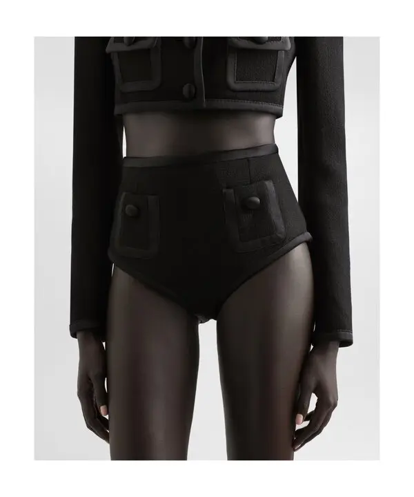 Dolce & Gabbana Satin-trimmed Mini Shorts