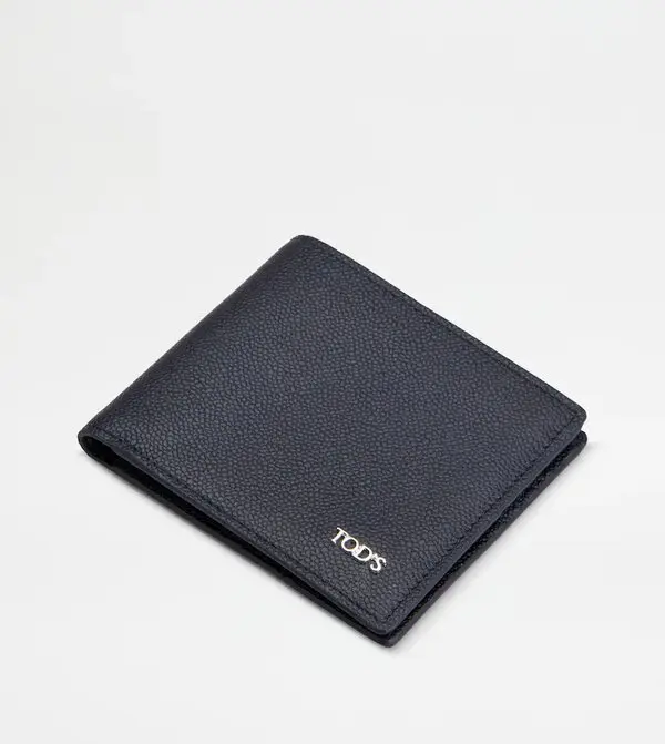 TOD'S Logo-plaque Pebbled-leather Wallet