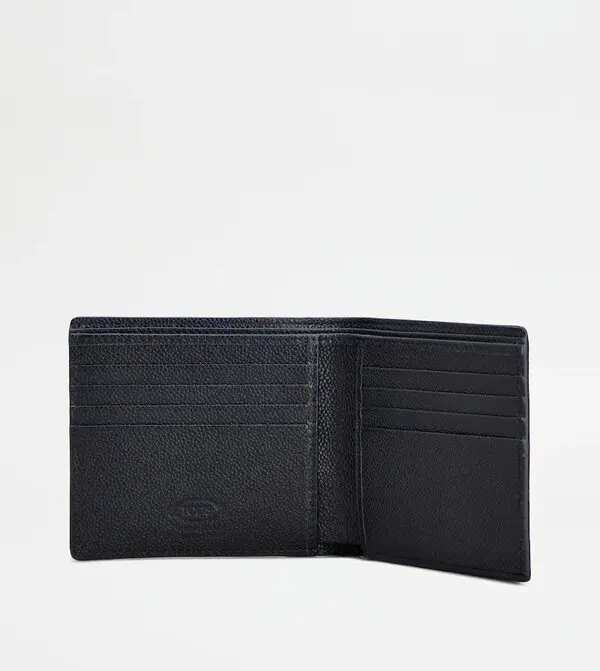 TOD'S Logo-plaque Pebbled-leather Wallet