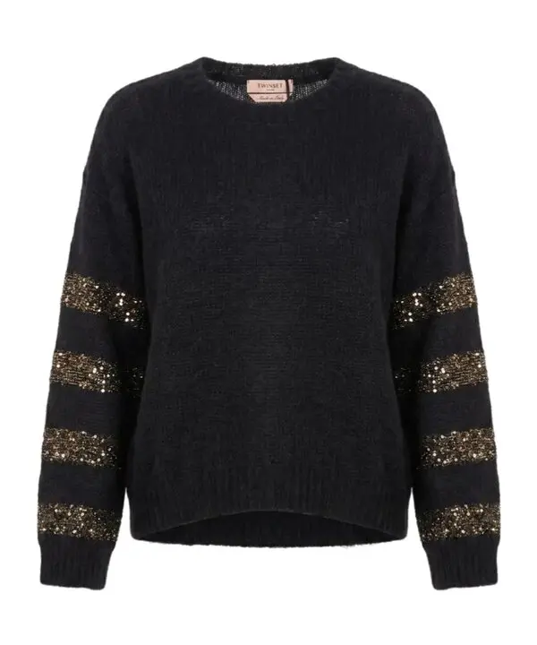 TWINSET Logo Knitwear - Black