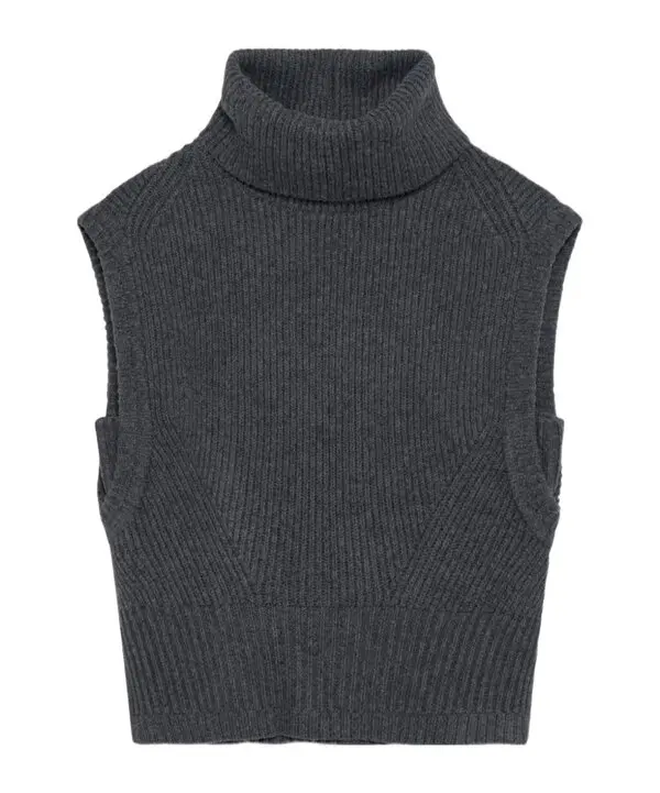 Simkhai Maple Ribbed-knit Top - Black