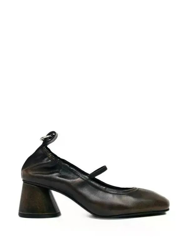ALOHAS Rhiane Distressed-effect Leather Pumps