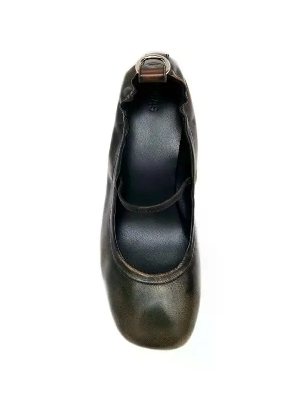 ALOHAS Rhiane Distressed-effect Leather Pumps