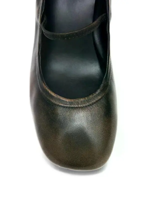 ALOHAS Rhiane Distressed-effect Leather Pumps