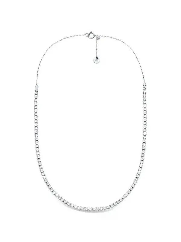 Michael Kors Pavé Tennis Necklace - Silver