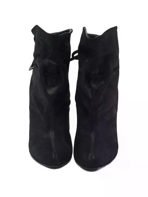 GIUSEPPE ZANOTTI Draped Drawstring Ankle Boots