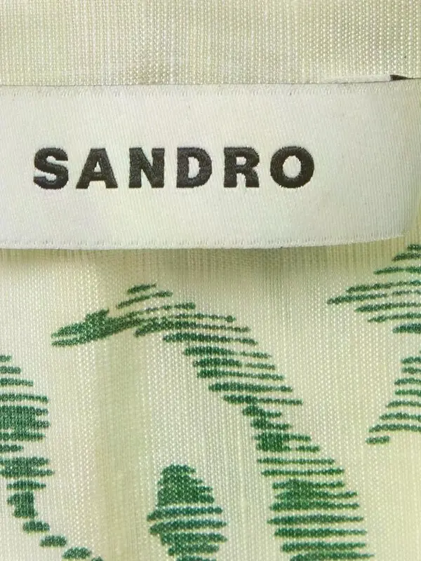 Sandro Floral-print Short-sleeves Shirt