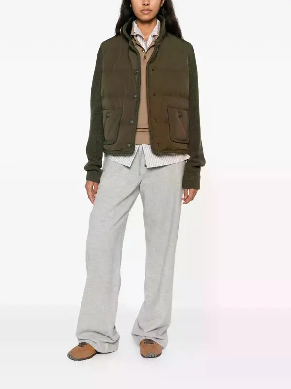 Moncler Drawstring Wide-leg Track Pants - Grey
