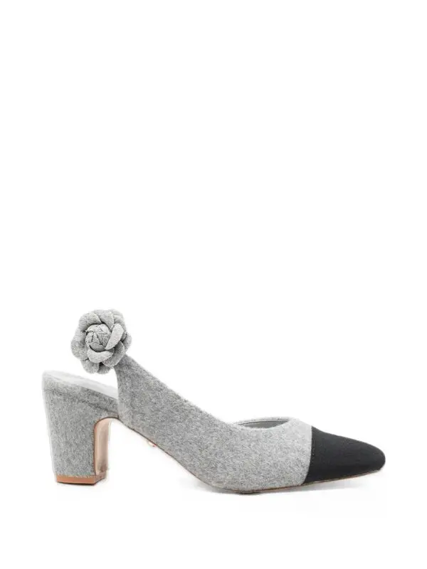 TWENTY FOURHAITCH Kriva Floral-detail Slingback Pumps