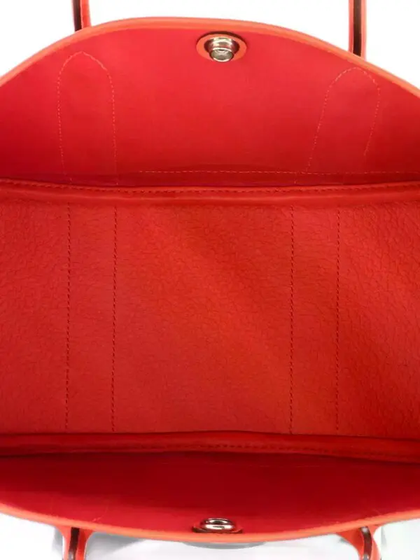 Hermès Garden Party Toile And Leather 30 Tote Bag - Pink