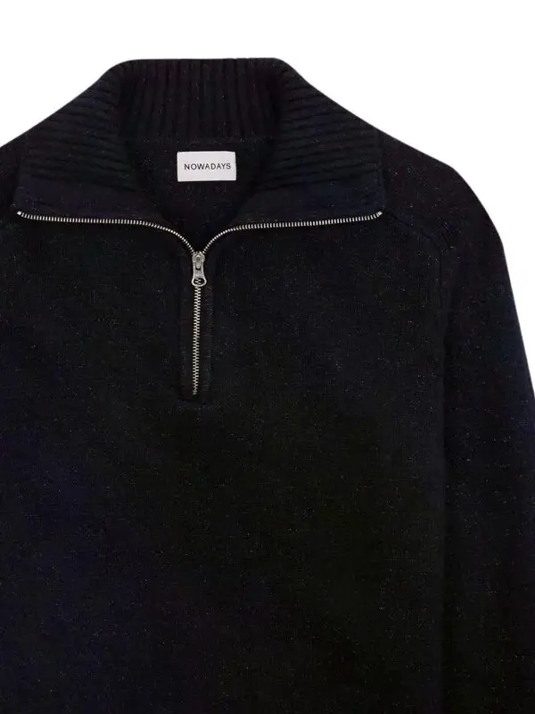 NOWADAYS Quarter-zip Knitted Sweater