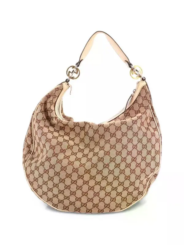 Gucci Twins Gg Canvas Large Hobo Bag