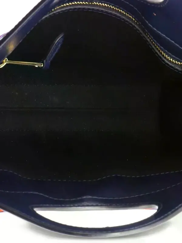 Burberry Pocket Tote Monogram Velvet Leather Mini Satchel