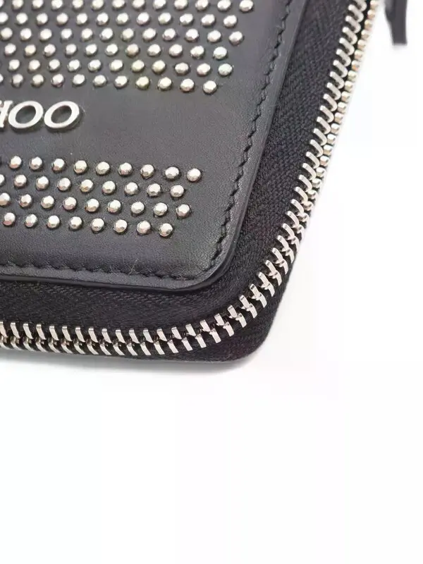 JIMMY CHOO 2010s Stud-embellished Zip-around Wallet