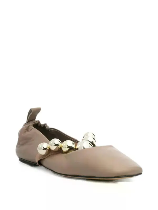 SOULIERS MARTINEZ Flamenca Bead-embellished Ballet Flats
