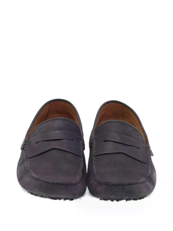 TOD'S Gommino Leather Loafers - Blue
